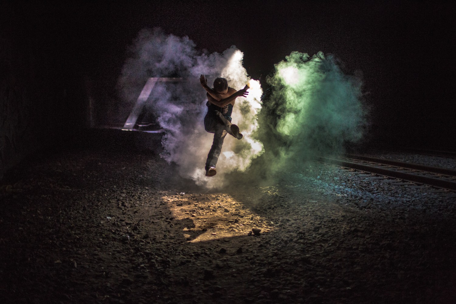 Shooting Break Dancers and Smoke Bombs Underground - 500px